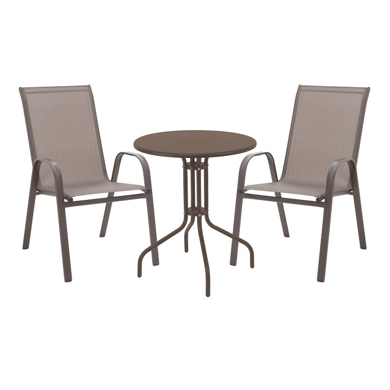 Masa dining Vergo-Calan, Maro, Metal, 60x60x70 cm – Adorehome