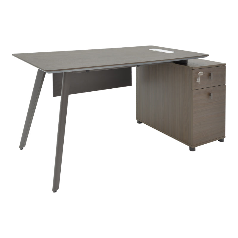 Birou profesional de lucru Denith pakoworld cărbune-nuc 160x75x75cm ...