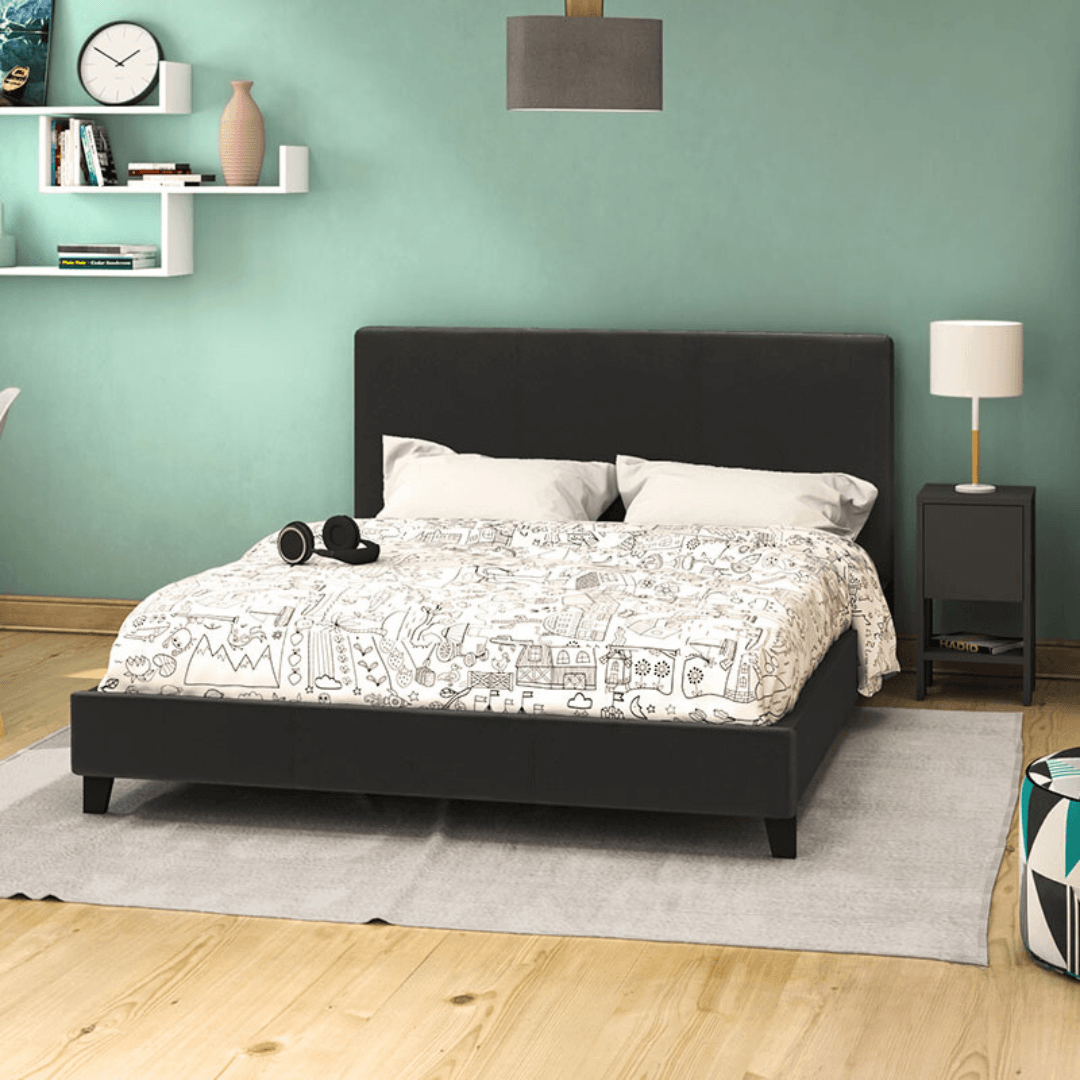 Pat dublu Nevil, 212x156x87 cm – Adorehome