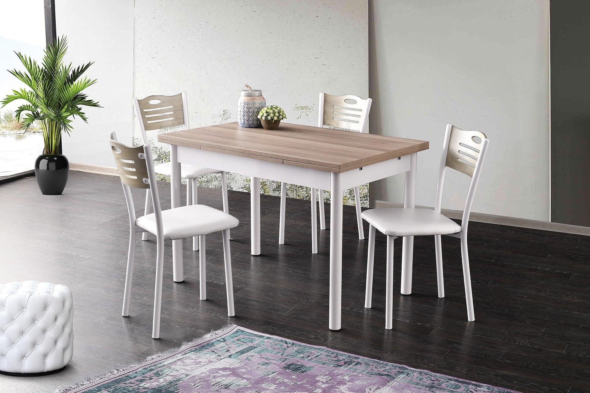 Masă Polo Dining Table, Nuc, 110x75x70 cm – Adorehome