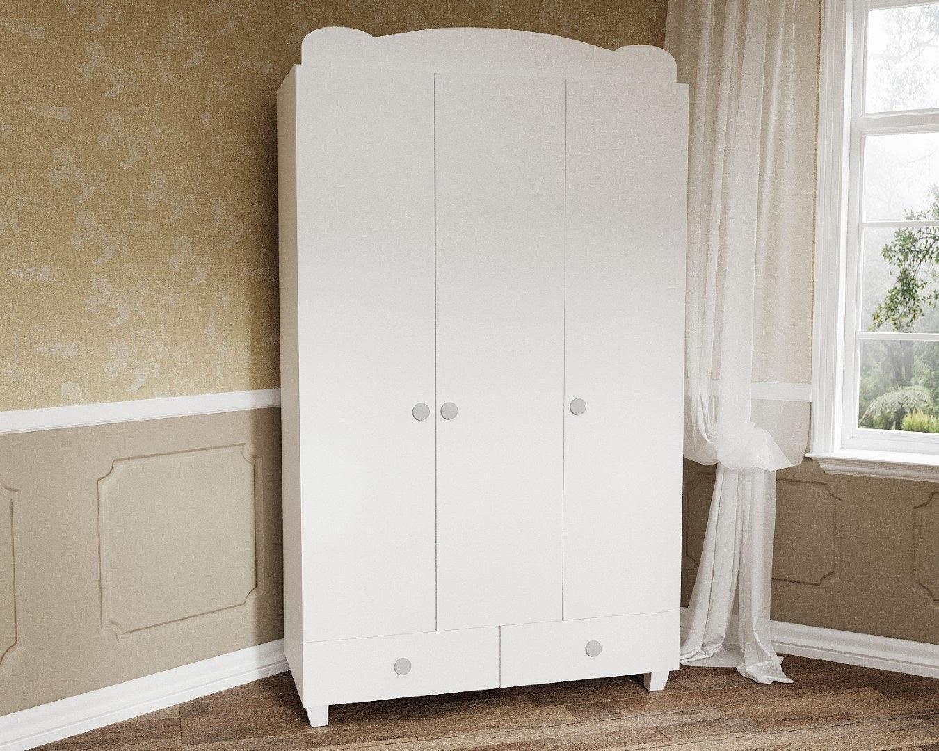 Sifonier Copii Pearl, Alb, 44x203x120 cm – Adorehome