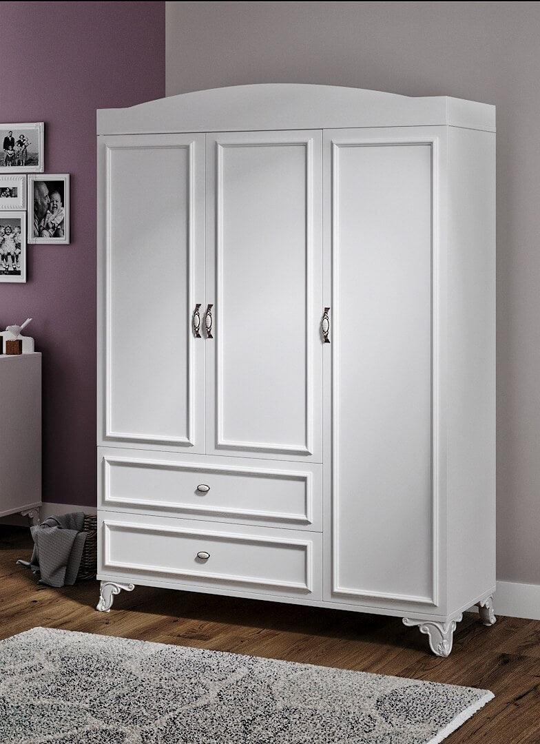 Sifonier Lisa 135 - White, Alb, 42x184x135 cm – Adorehome