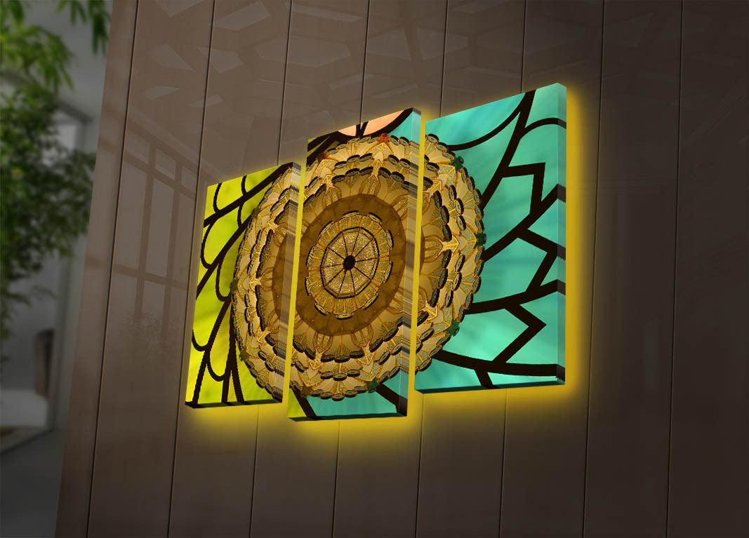 Tablou Canvas cu Led Ochii Capriu, Multicolor, 66 x 45 cm – Adorehome