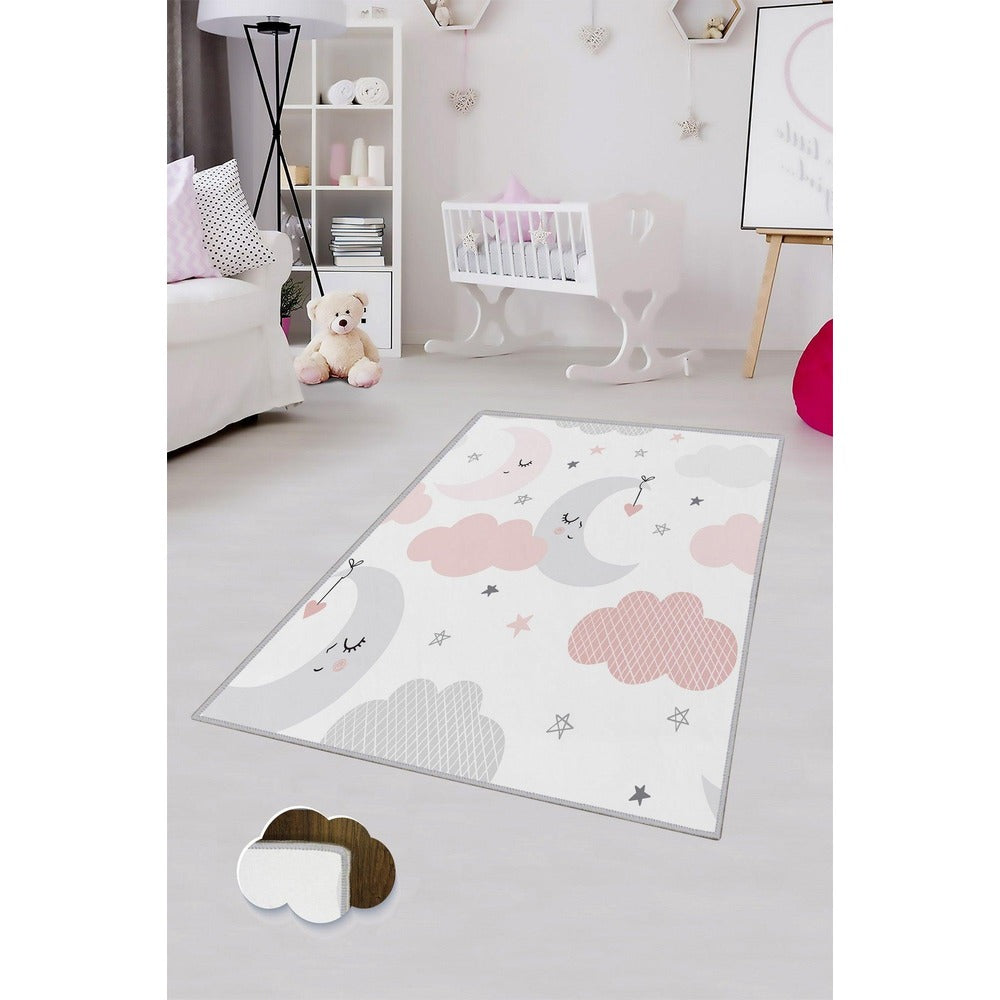 Covor de Copii Luna Adormita, Multicolor (diverse dimensiuni) – Adorehome