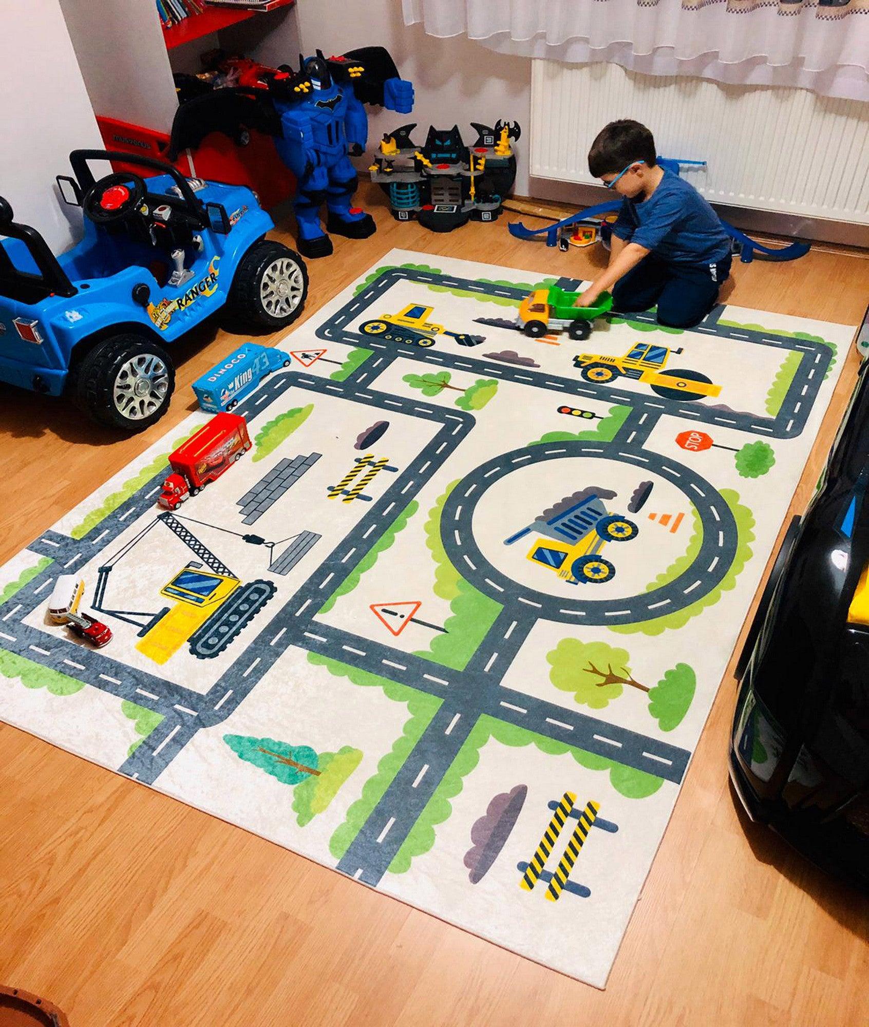 Covor de Copii Santier, Multicolor (diverse dimensiuni) – Adorehome