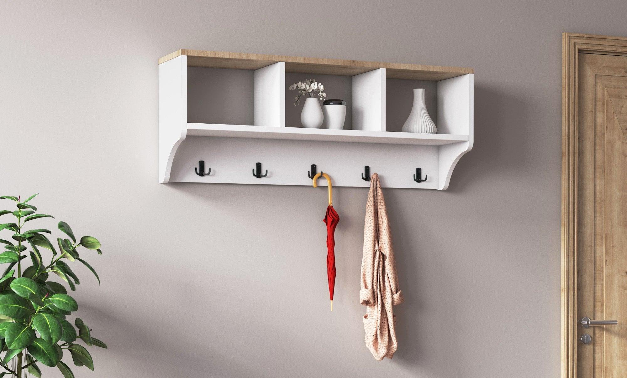 Cuier London, Alb, 100 x 40 x 22 cm – Adorehome