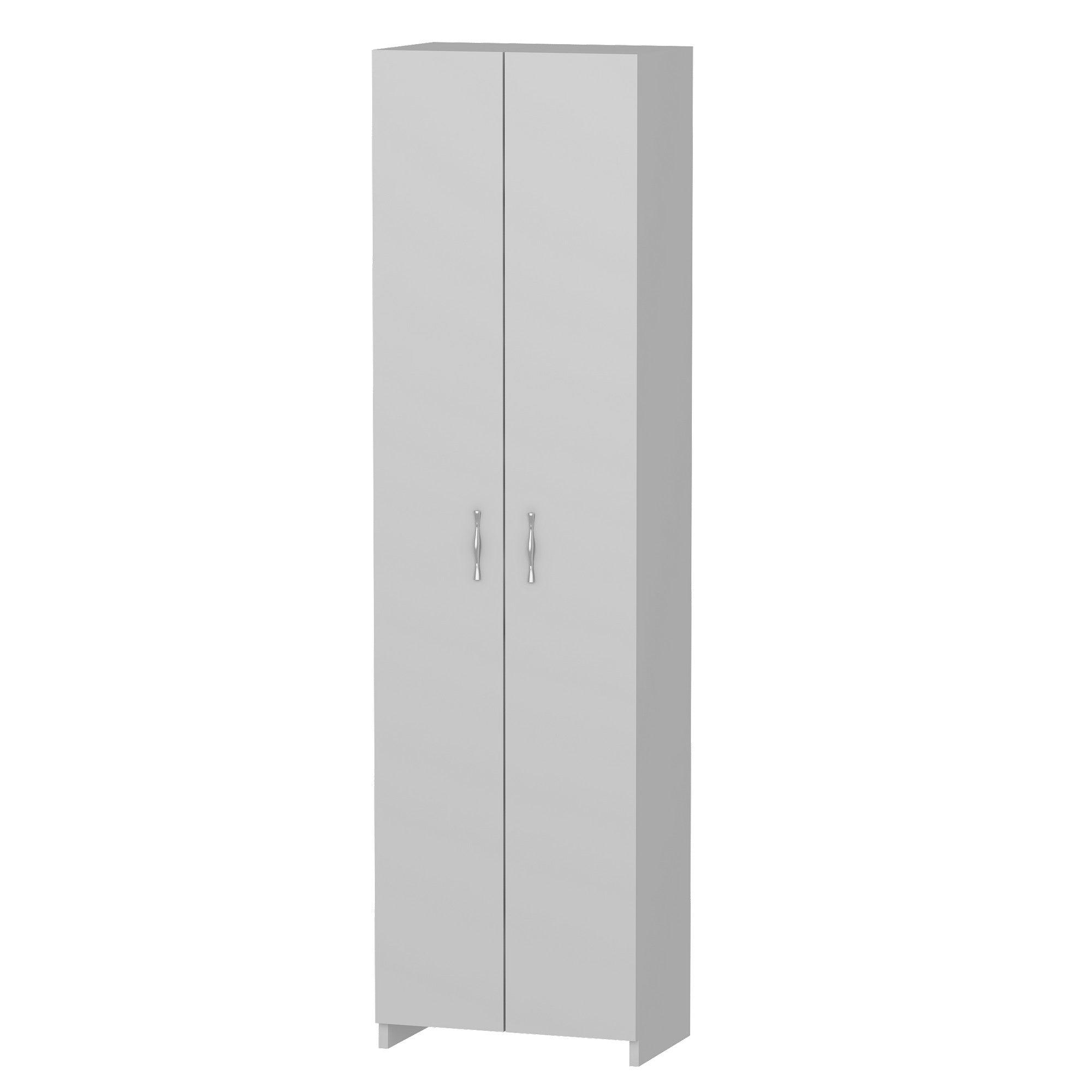 Dulap Multifunctional Daire cu 2 Usi, Alb, 49 x 182 x 30 cm – Adorehome