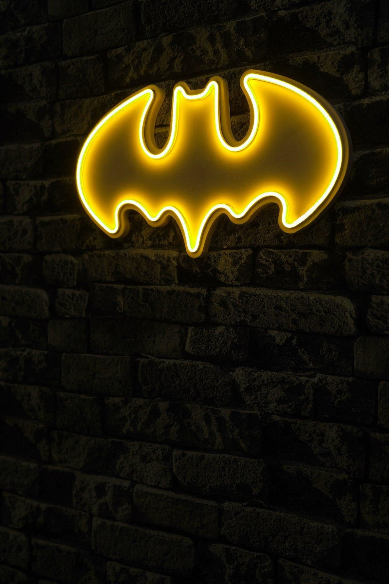 Lampa Neon Batman Bat Light, Albastru – Adorehome